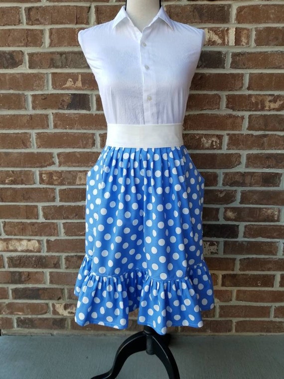 I Love Lucy Apron Cooking Apron Polka Dot Lucy Apron Ruffle | Etsy