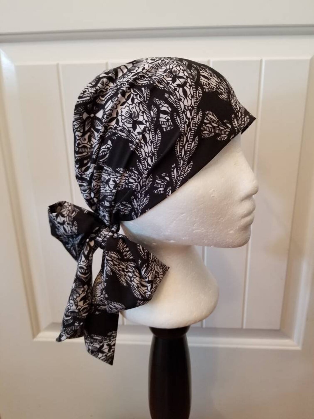 Black Do Rag, Chemo Cap, Cancer Hat, Head Wrap, Head Scarf, Hair Loss ...