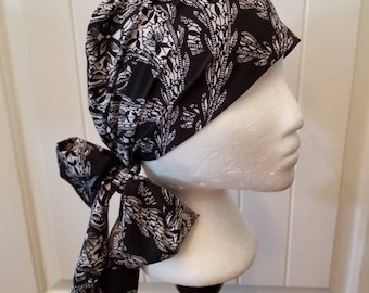 Black Do Rag, Chemo Cap, Cancer Hat, Head Wrap, Head Scarf, Hair Loss ...