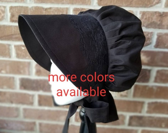 Net Lace Cap-18th Century Reproduction-white or Ivory-scallop Edge ...