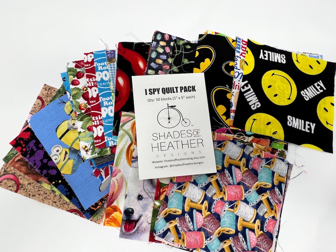 I Spy Quilt Blocks, DIY Game Kit, I Spy Quilt Charm Packs, You Sew Kit ...