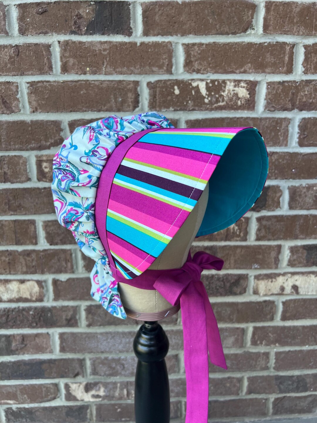 Pioneer Bonnet, Trek Bonnet Costume Bonnet, Holly Hobby Bonnet, Bonnet ...