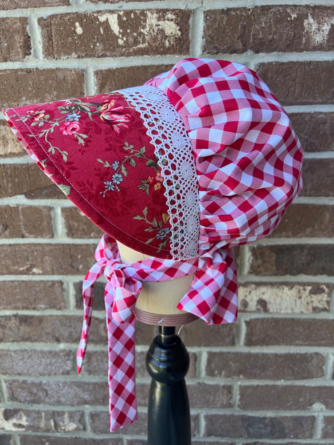 Pioneer Bonnet, Trek Bonnet Costume Bonnet, Prairie Bonnet, Bonnet ...