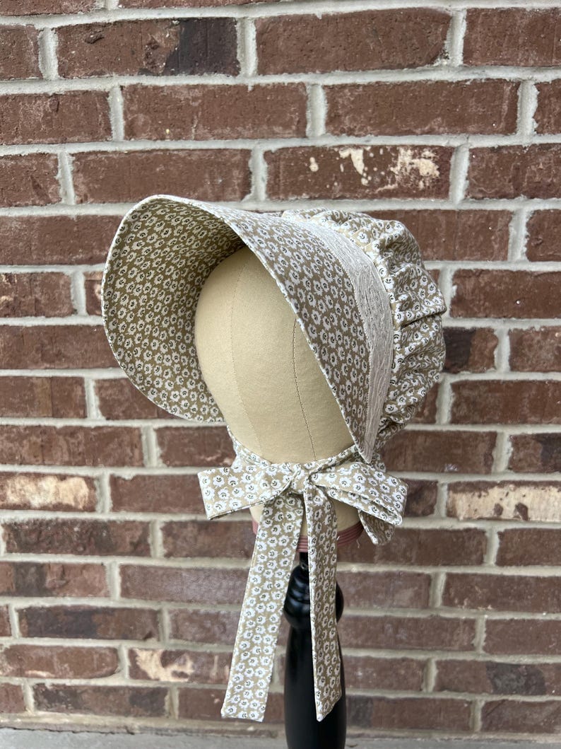 Pioneer Bonnet, Costume Bonnet, Pioneer Costume, Trek Bonnet, Prairie ...