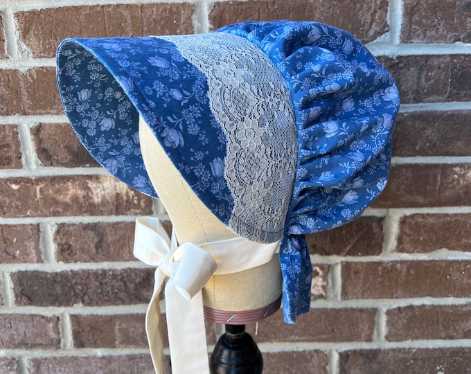 Pioneer Bonnet, Trek Bonnet Costume Bonnet, Prairie Bonnet, Bonnet ...