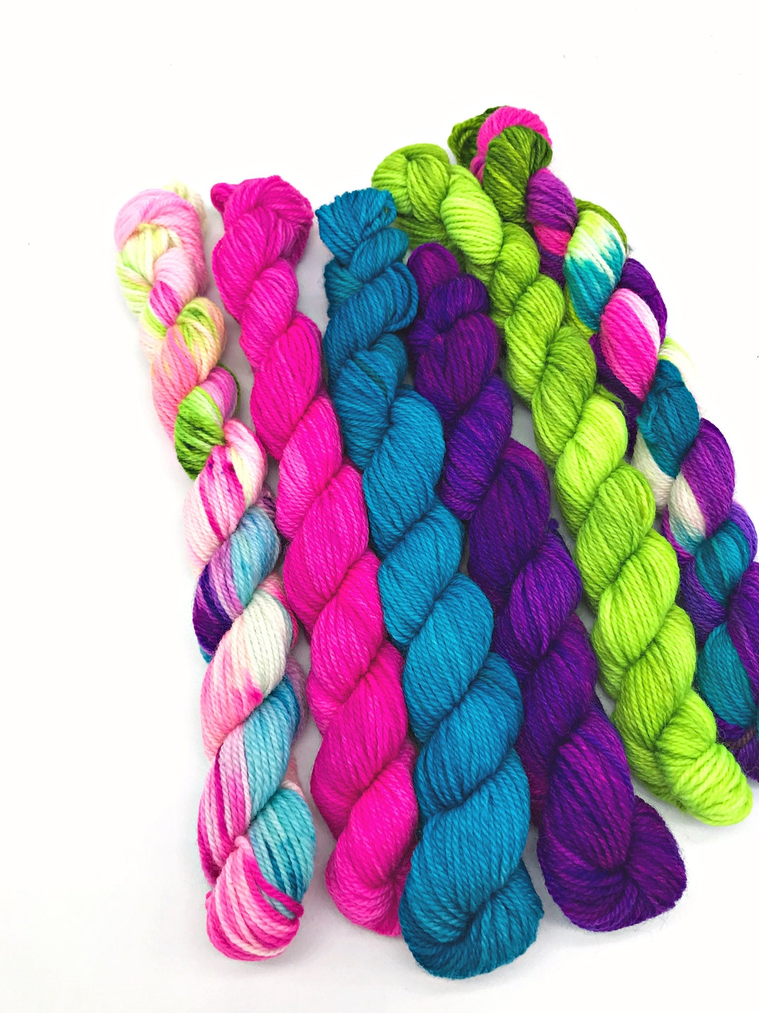 Mini Yarn 6 Pack I'm Losing My Mind Fingering 80/20 - Etsy
