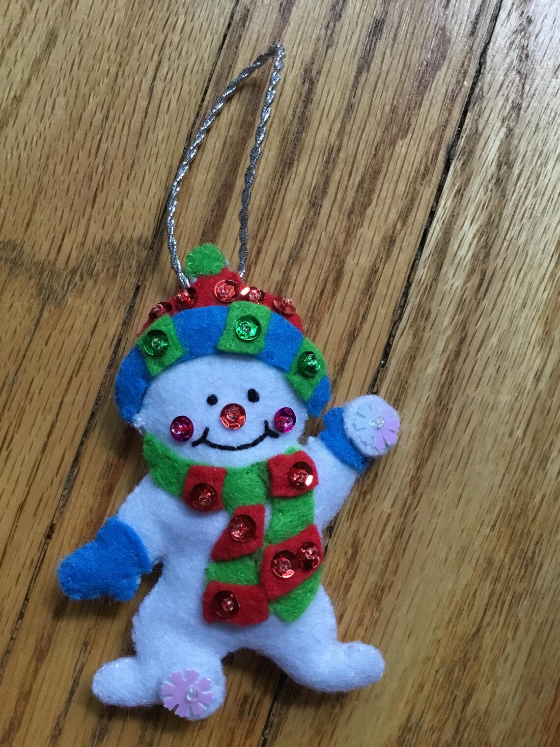 Completed Felt Snowman Ornaments, Design Works Crafts, Christmas ...
