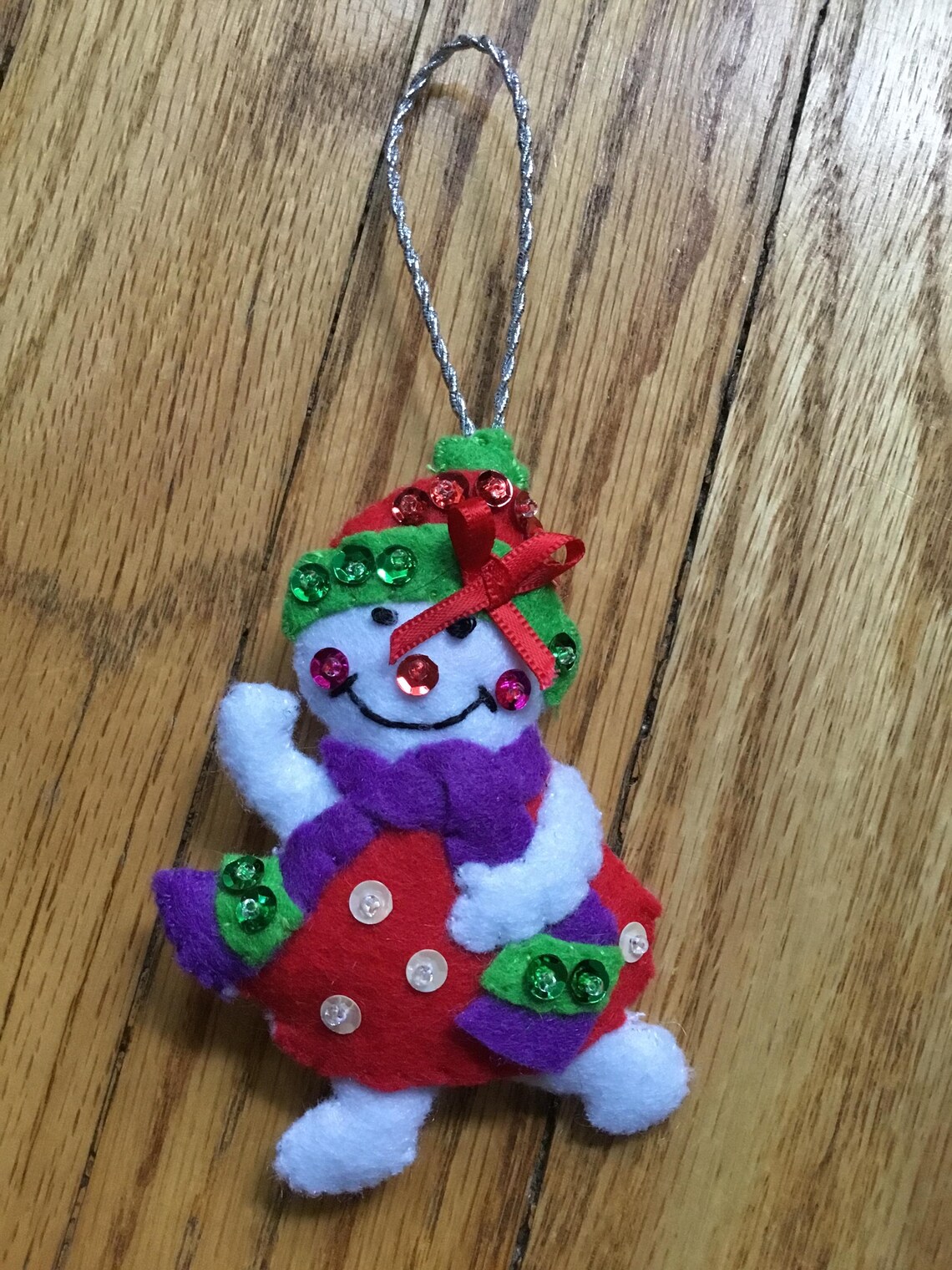 Completed Felt Snowman Ornaments, Design Works Crafts, Christmas ...