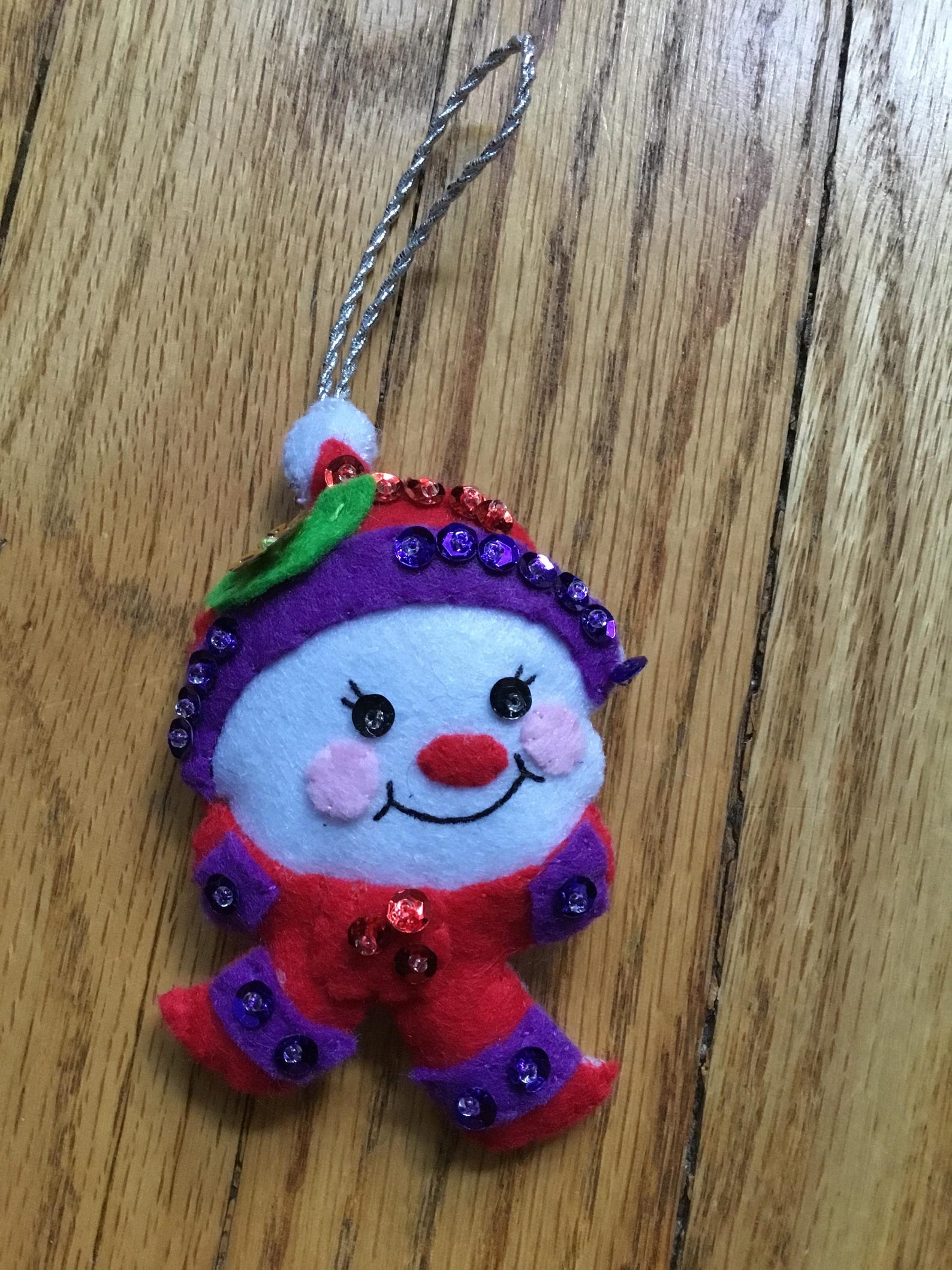 Completed Felt Snowman Ornaments, Design Works Crafts, Christmas ...