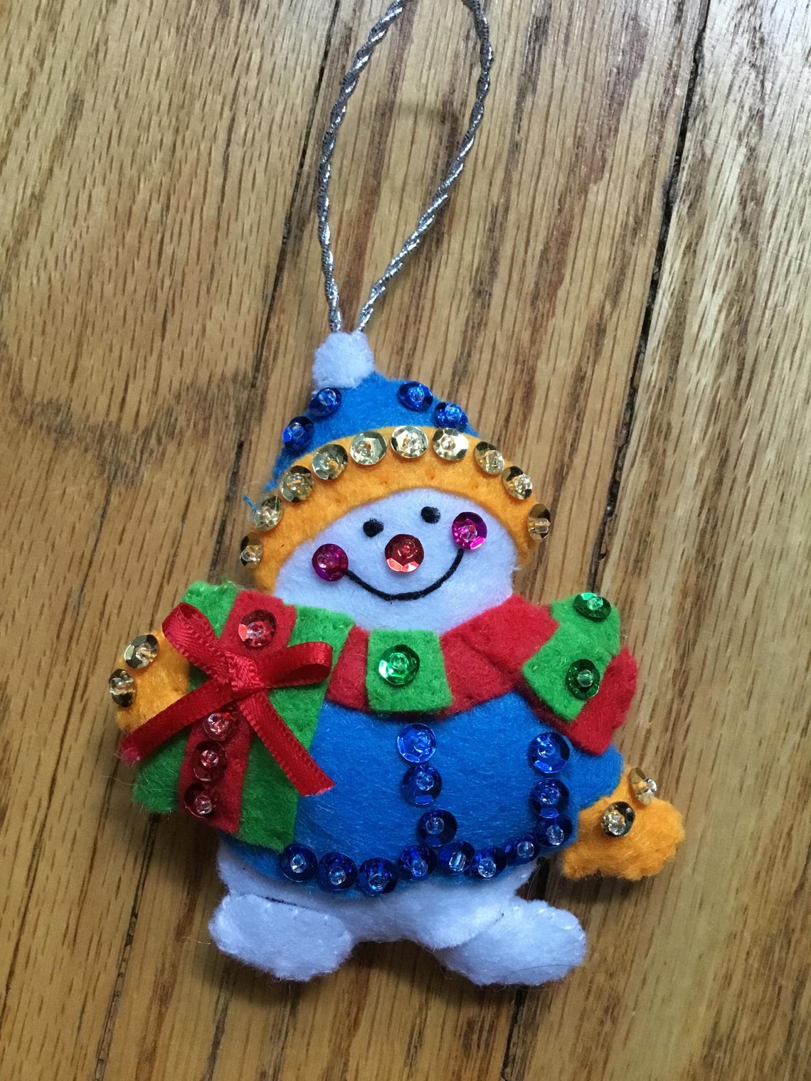 Completed Felt Snowman Ornaments, Design Works Crafts, Christmas ...