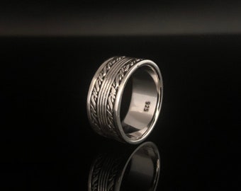 Mens silver ring | Etsy