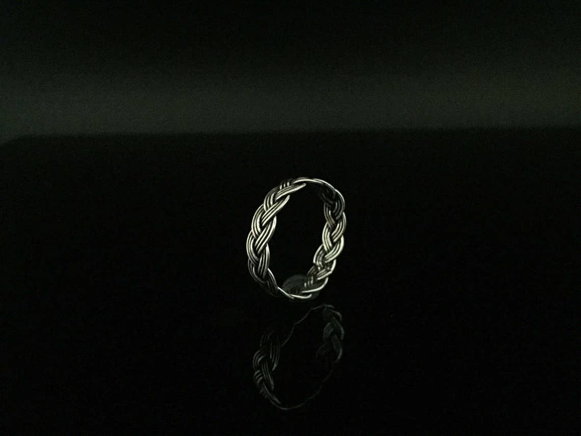 Hand Braided Silver Ring // 925 Sterling Silver // Bali Style - Etsy