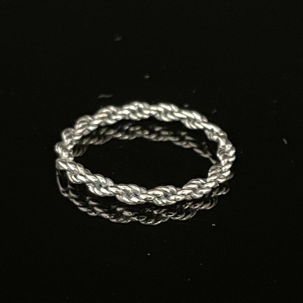 Rope Engagement Ring - Etsy