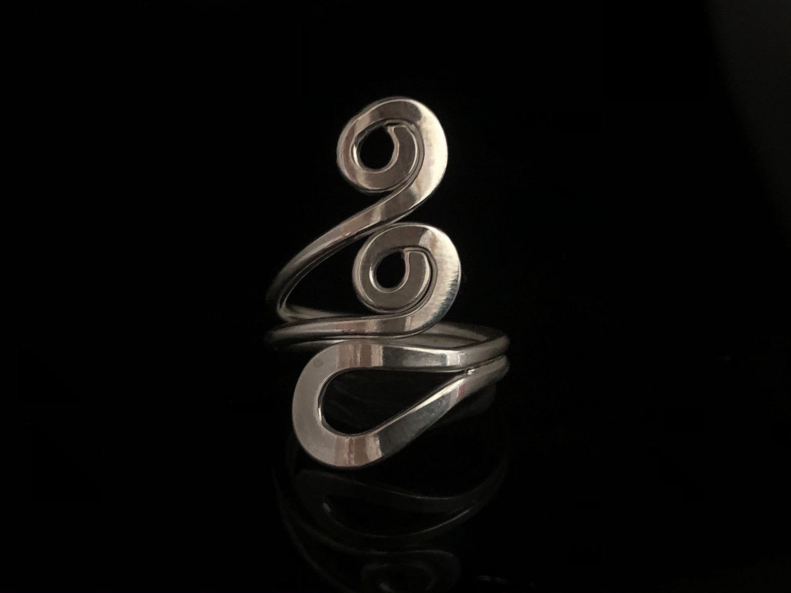 Silver Loops Ring 925 Sterling Silver Sterling Loop Ring | Etsy