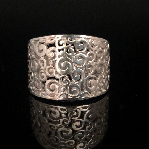 Silver Filigree Ring // 925 Sterling Silver - Etsy