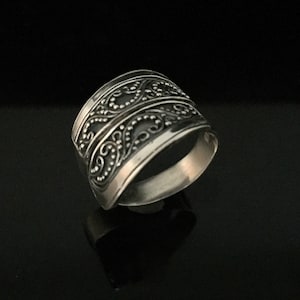 Beaded Bali Ring // 925 Sterling Silver // Wrap Around Sterling Bali ...