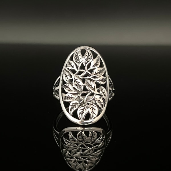 Oak Leaf Ring - Etsy