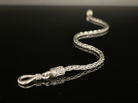Bali Bracelet Wheat Chain // 925 Sterling Silver // 7 to 9 - Etsy