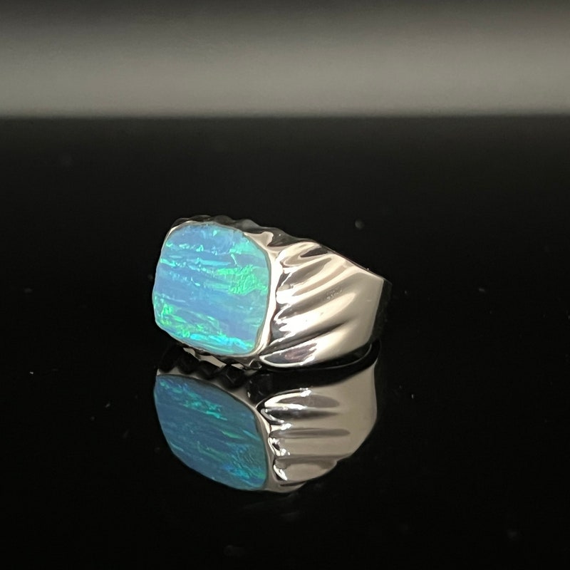 Opal Mens Ring - Etsy
