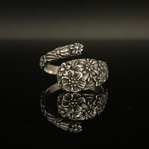 Spoon Ring Solid Sterling Silver Spoon Rings Women Silver Etsy