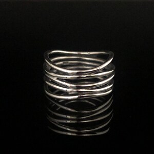 Multi-band Silver Ring // Women's Silver Ring // Sterling Ring // 925 ...