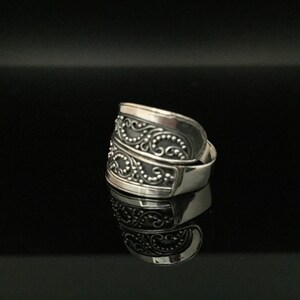 Beaded Bali Ring // 925 Sterling Silver // Wrap Around Sterling Bali ...