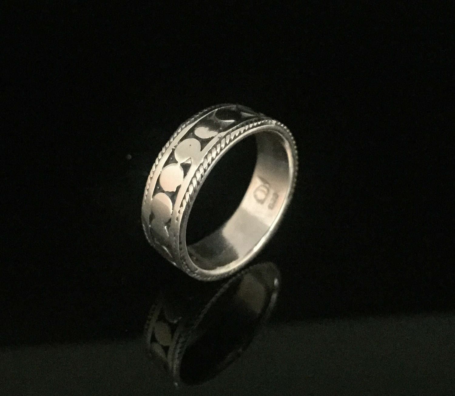 Hammered Ball Silver Ring // 925 Sterling Silver // Silver - Etsy