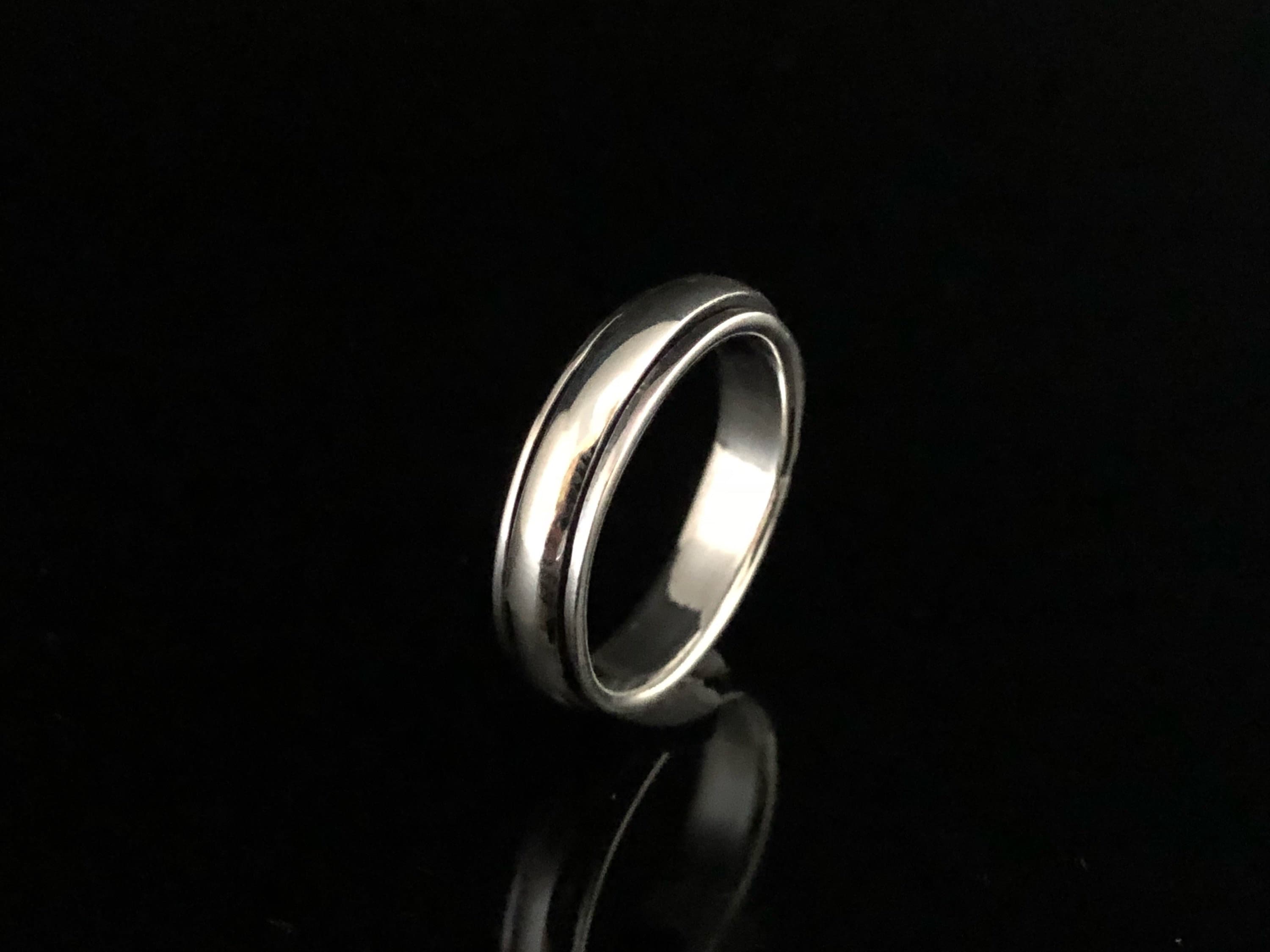 Single Band Spin Ring // Silver Spin Ring // Single Band | Etsy