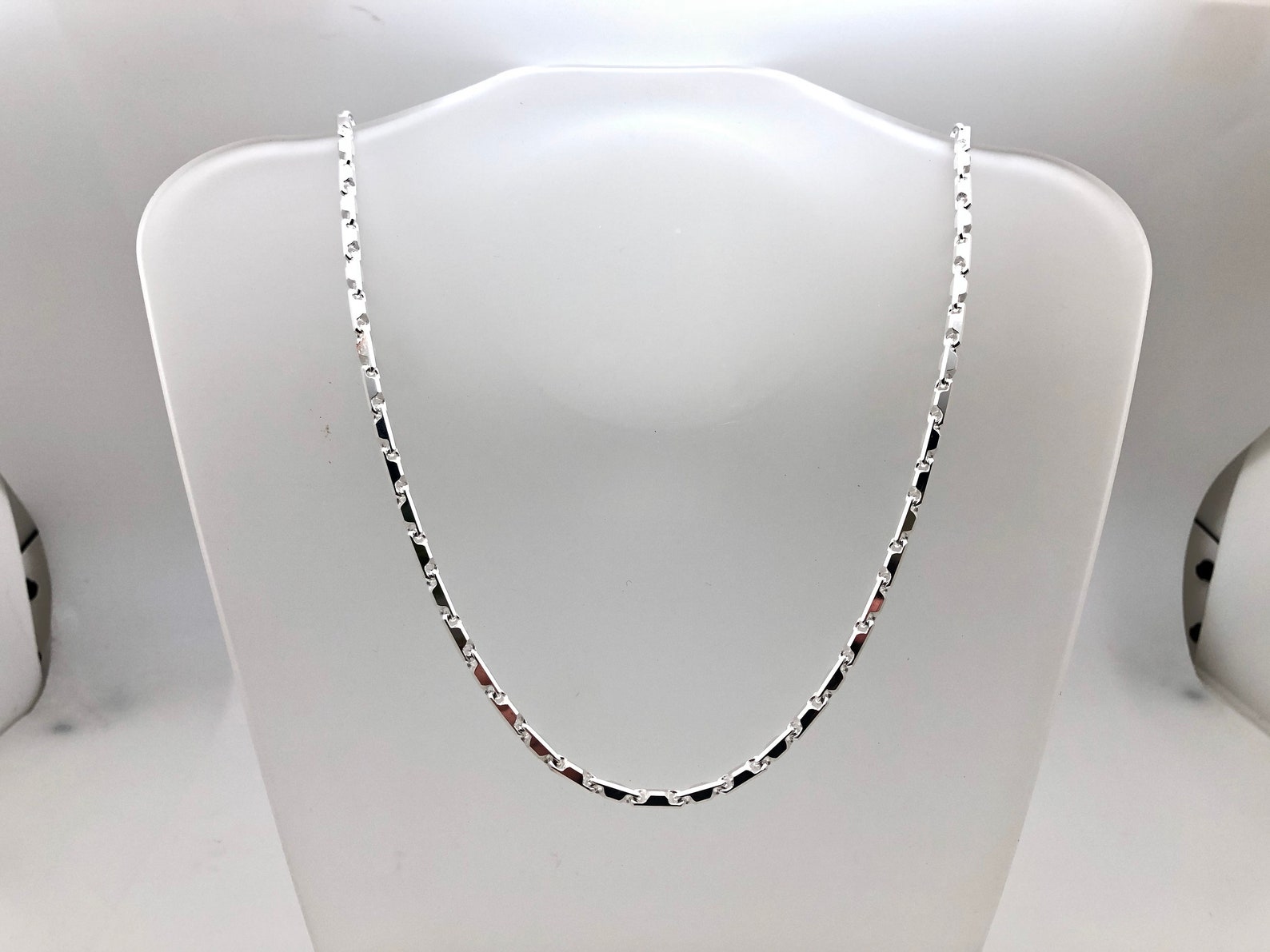 Men's Heshe 925 Sterling Silver Chain Necklace - Italian 3.4mm - Etsy