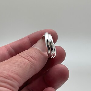 Three Band Rolling Ring // Triple Band Rolling Ring // 925 Sterling ...