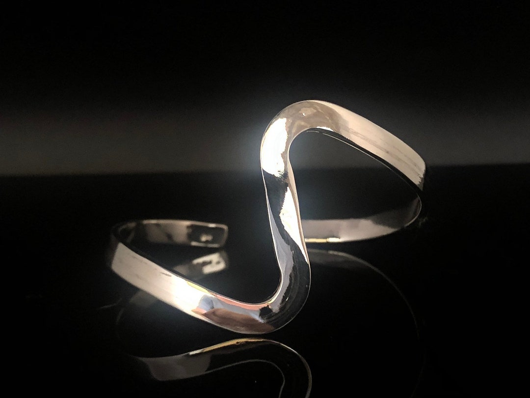 Zigzag Silver Cuff - Silver Cuff Bracelet - Sterling Silver -- Silver Cuffs - Etsy