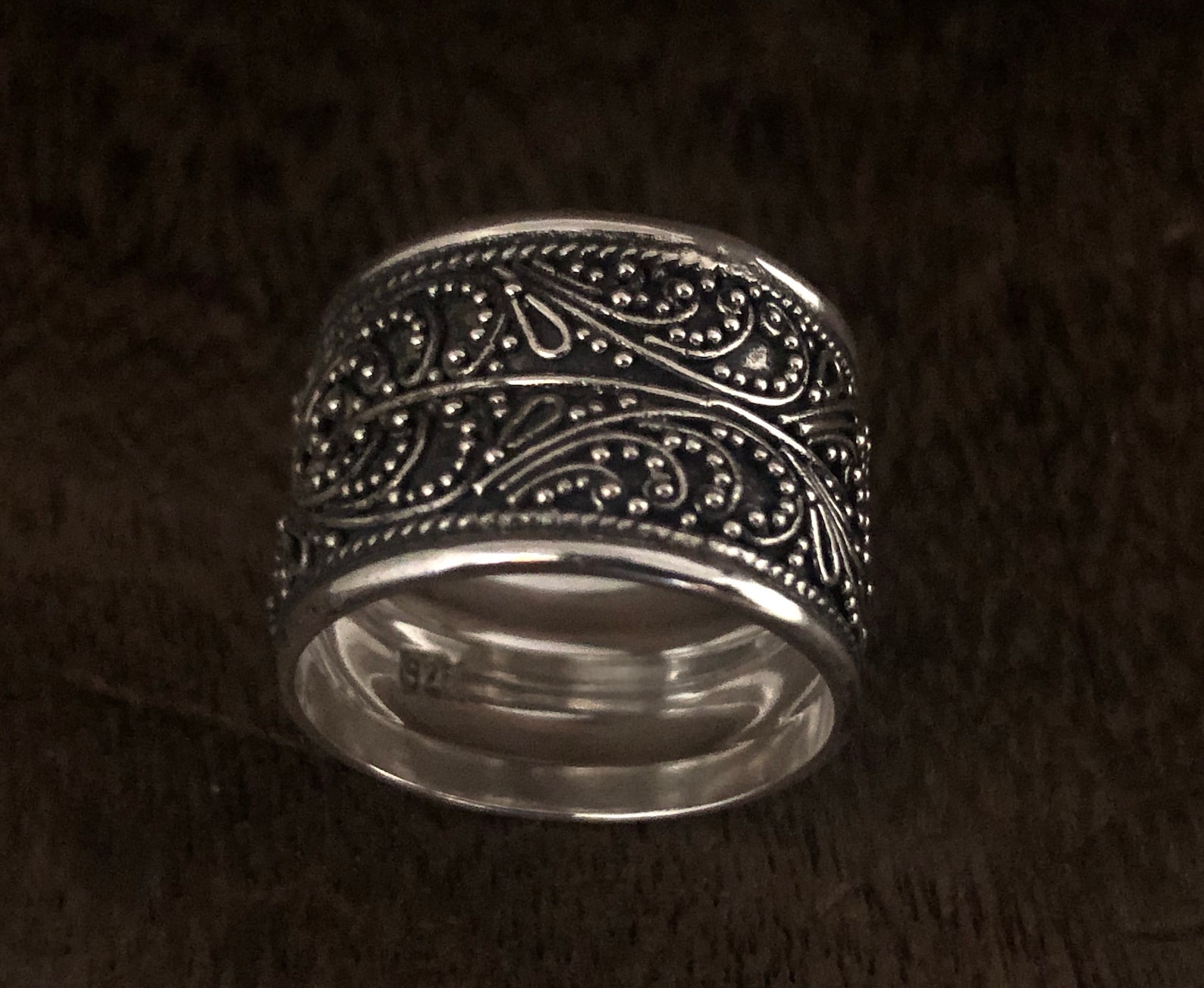 Beaded Bali Ring // Bali Pattern Handmade Ring // Beaded | Etsy