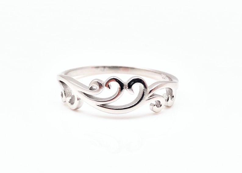 Swirls Ring Sterling Silver Sterling Silver Swirl Ring - Etsy
