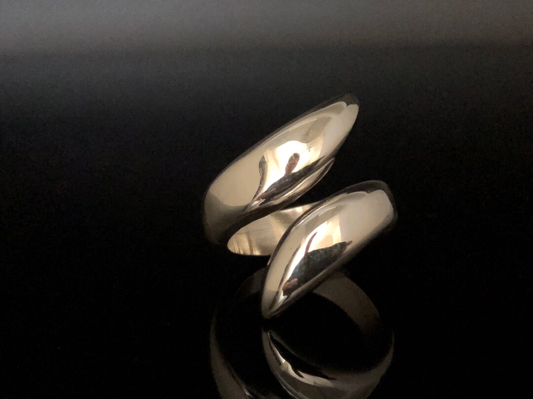 Wrap Around Sterling Ring Size 6 // 925 Sterling Silver // Wrap Around ...