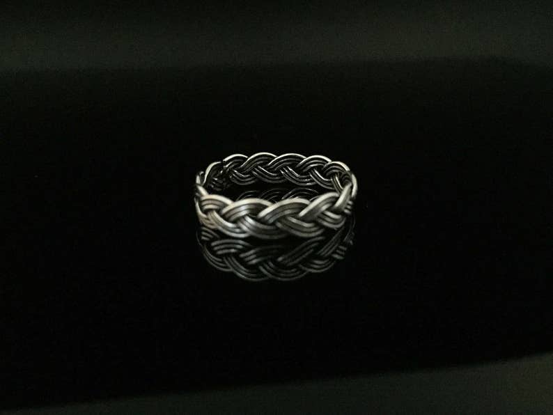 Hand Braided Silver Ring // 925 Sterling Silver // Bali Style - Etsy