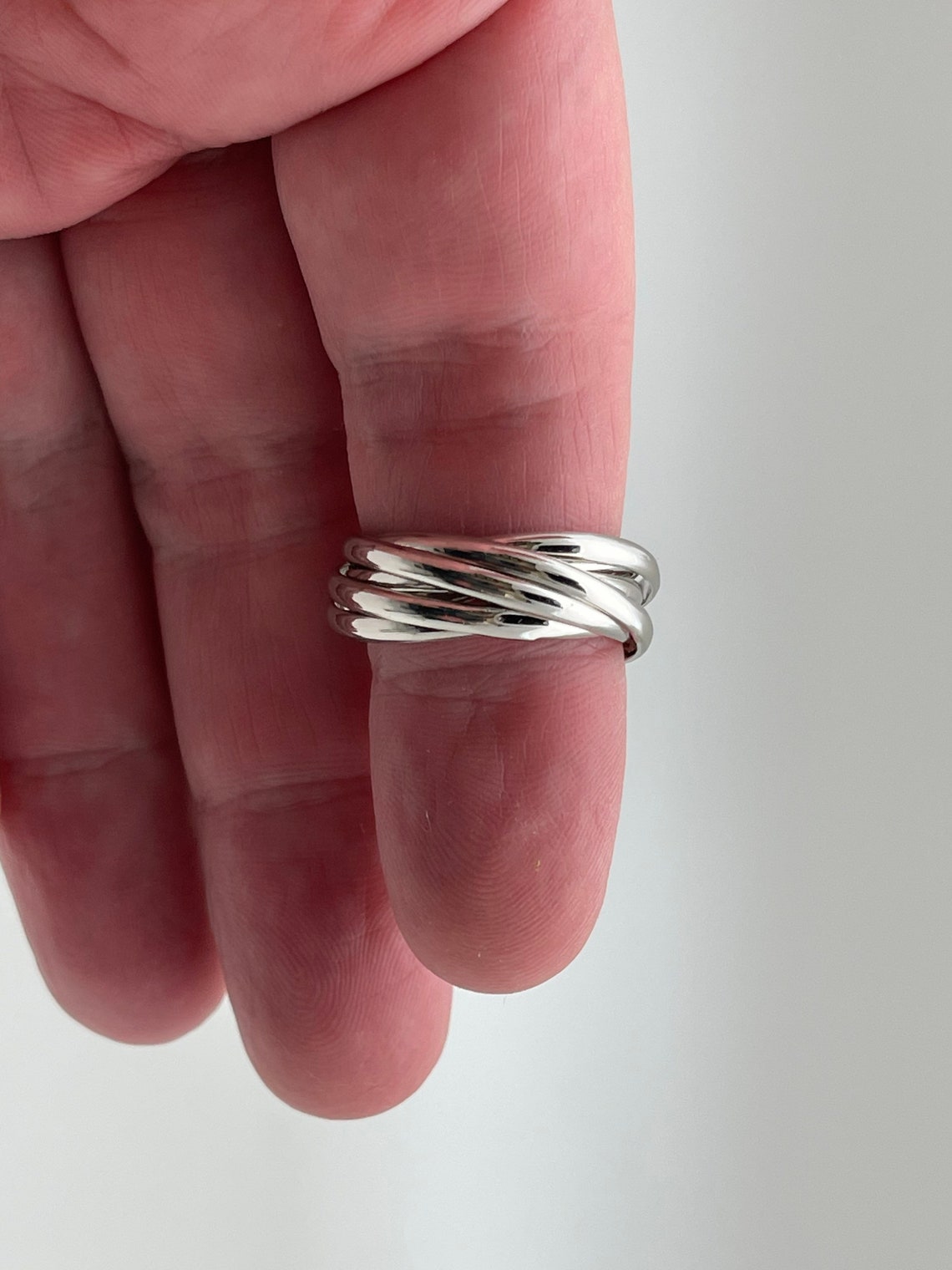 Seven Band Rolling Ring // Seven Day Ring // 925 Sterling - Etsy