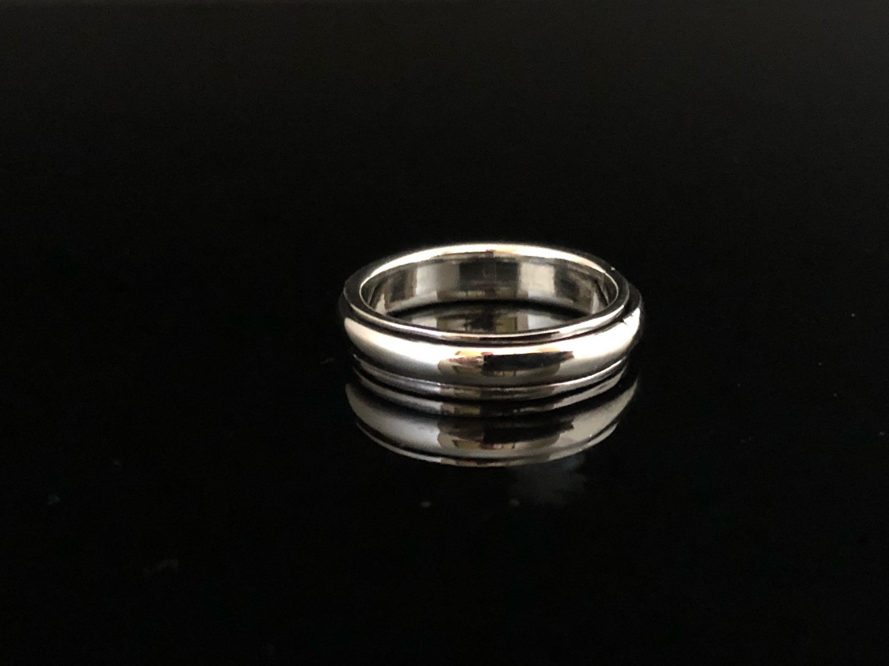 Single Band Spin Ring // Silver Spin Ring // Single Band | Etsy