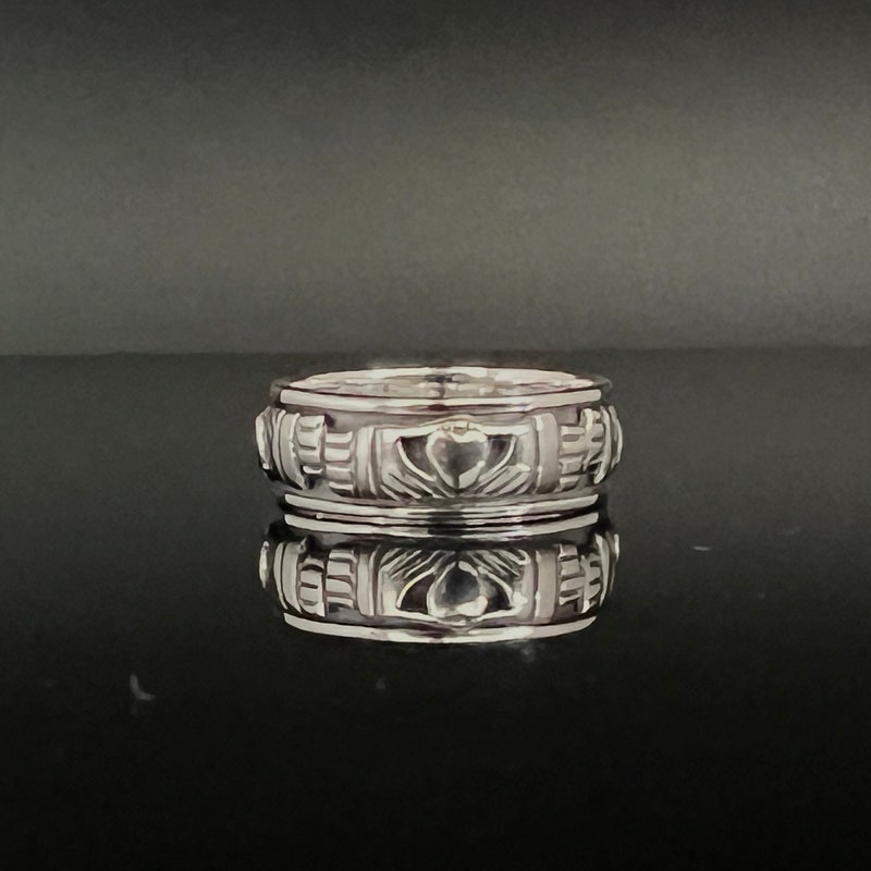 .925 Silver Ring Claddagh - Etsy