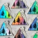 Holographic Triangle Sticker Vinyl Sticker Holographic - Etsy