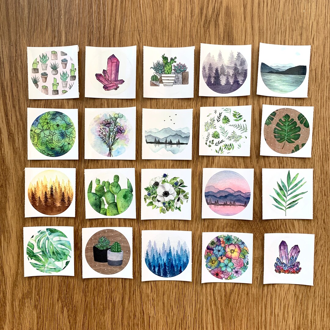 Nature Stickers, Sticker Grab Bag, Sticker Set, Mountain Stickers ...