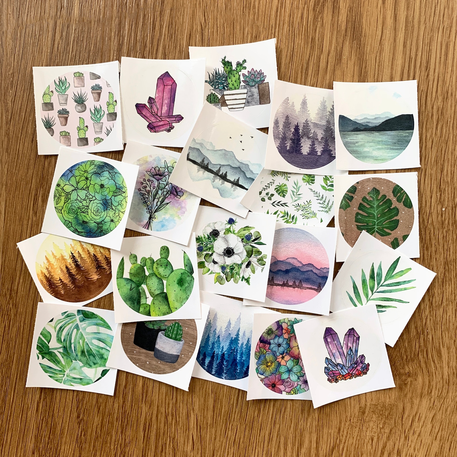 Nature Stickers Sticker Grab Bag Sticker Set Mountain - Etsy