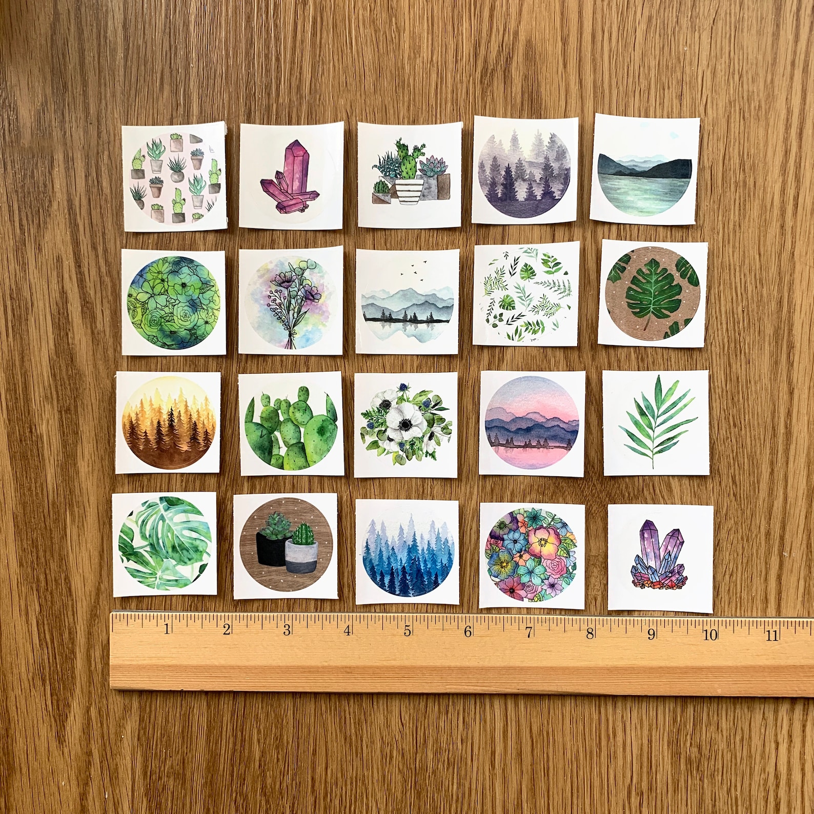 Nature Stickers Sticker Grab Bag Sticker Set Mountain - Etsy