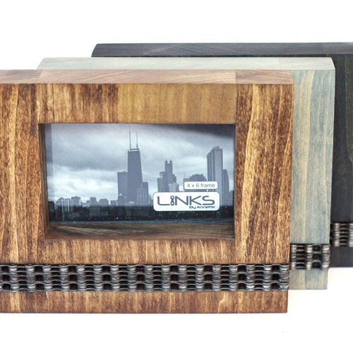 Bike Chain Picture Frame 4x6 5x7 Housewarming Wedding | Etsy