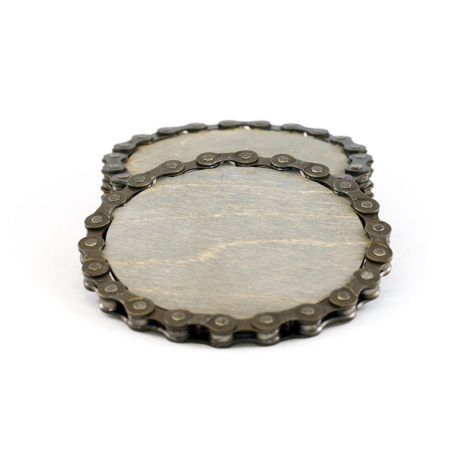 Repurposed Bike Chain Coasters Gift Set Cyclist - Etsy