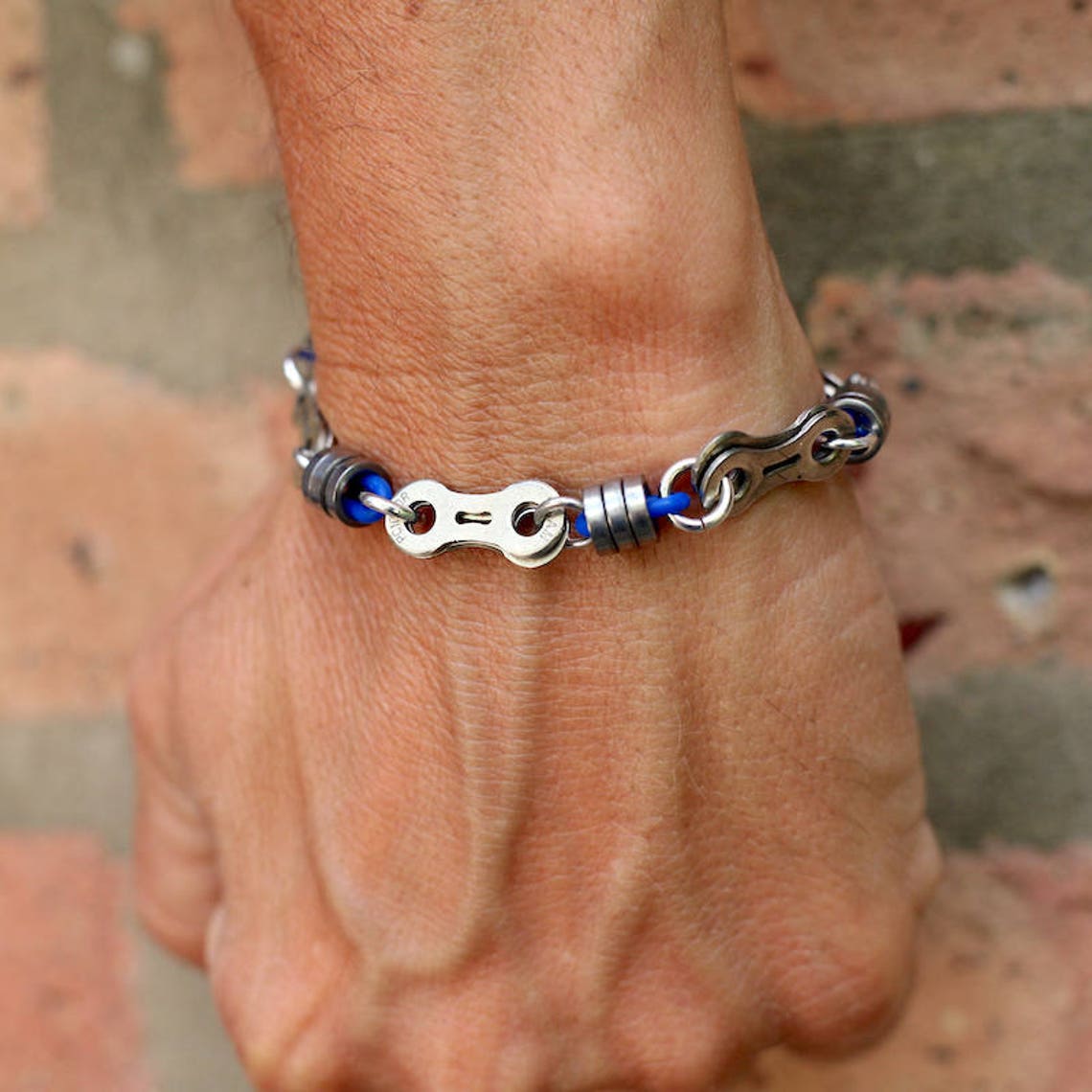Unisex Bike Chain Bracelet, Custom Colors, Mens Bracelet, Bike Gift ...