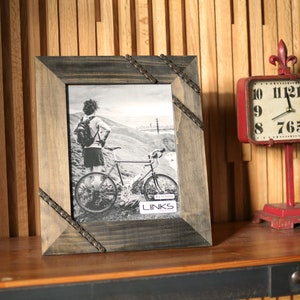 Bike Chain Picture Frame, 8x10, Cycling Photo, Bike Gift, Dad Gift ...