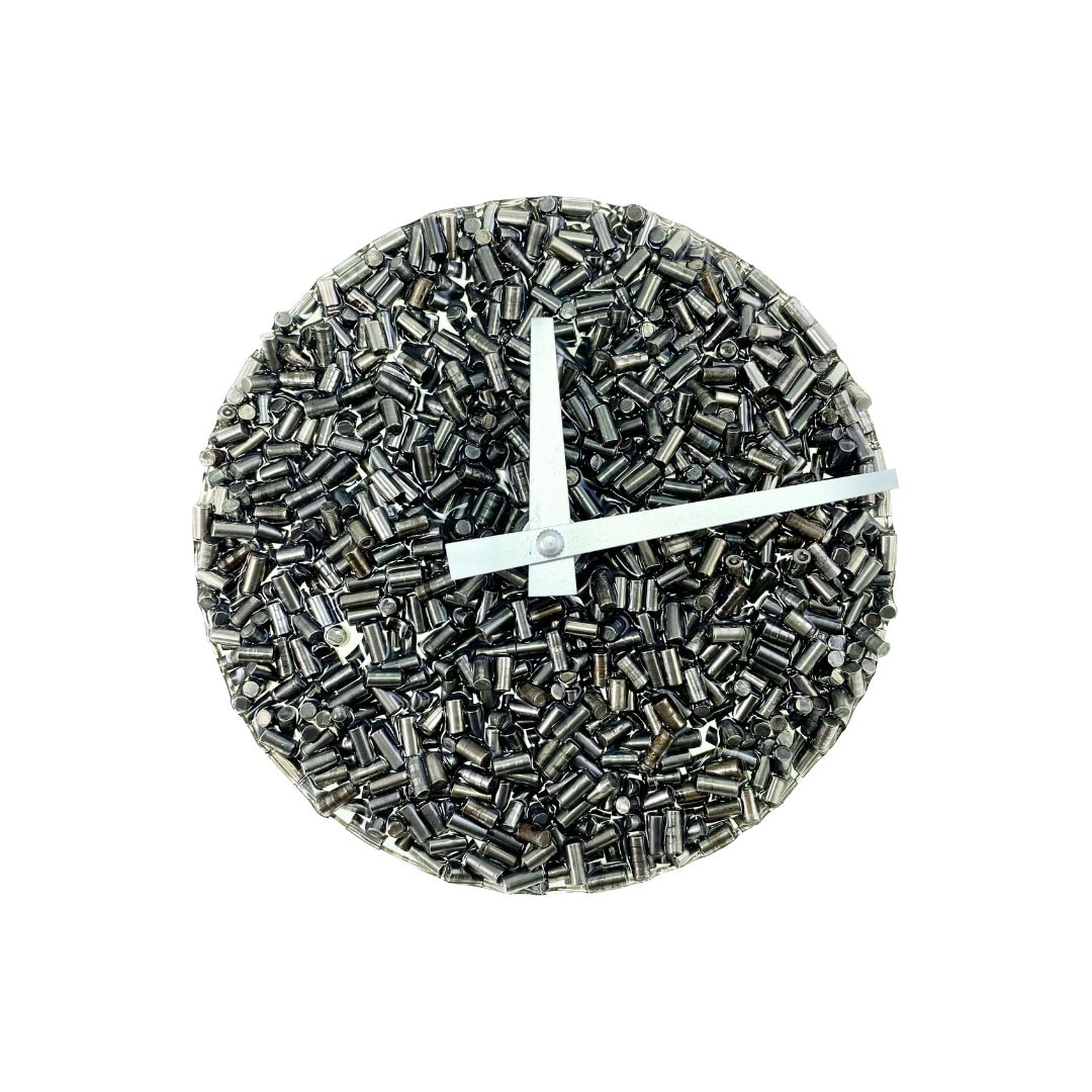 Bike Pins Clock, Industrial, Upcycled Home Goods, Wall Clock, Metal ...
