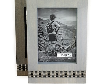 Bike Chain Picture Frame 4x6 5x7 Housewarming Wedding | Etsy