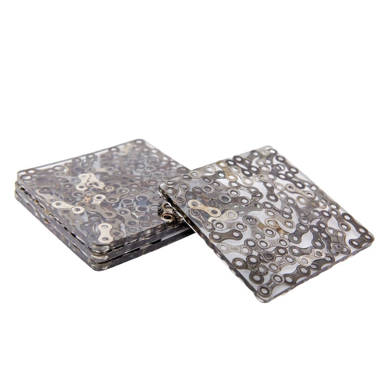 Bike Chain Coasters Gift Set Christmas Secret Santa - Etsy