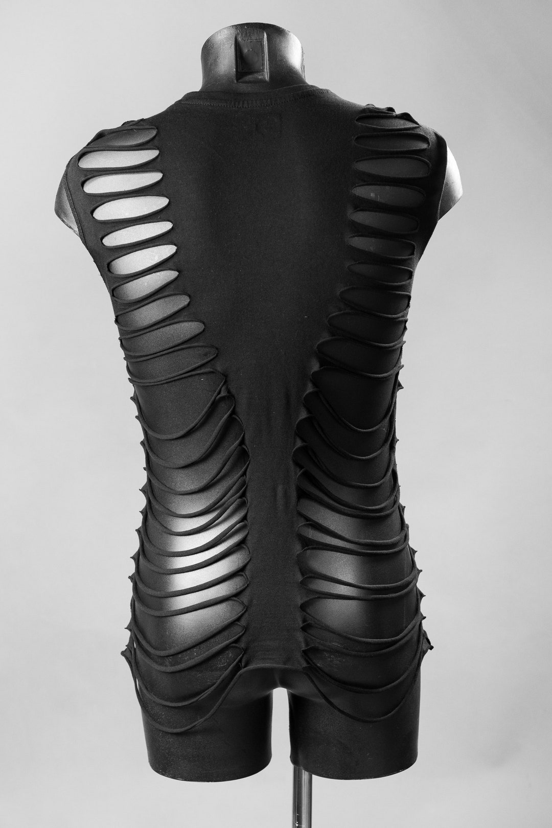 T-shirt for Men Cut Out and Braided - ROCK - Etsy